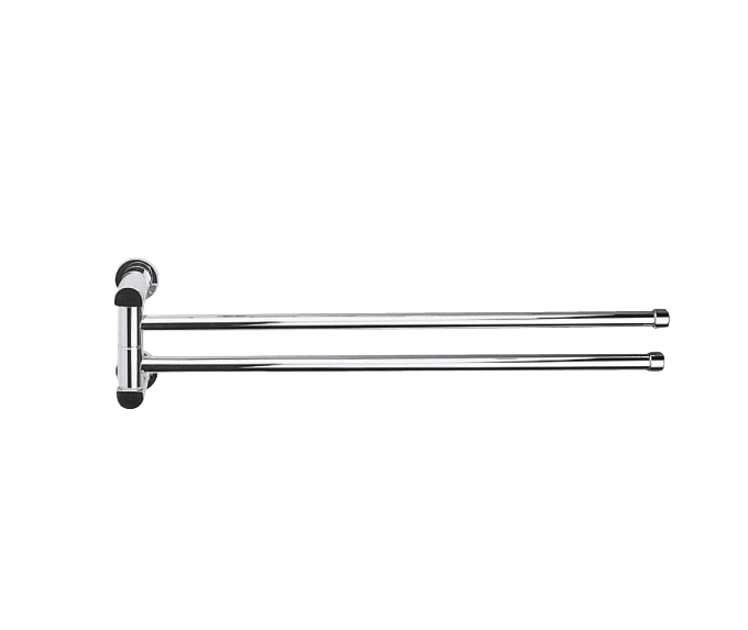 Bathroom Accessories Chrome Twin Swivel Towel Rail [https://damixa.com]