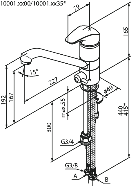 Space Krom Köksblandare [https://damixa.se]