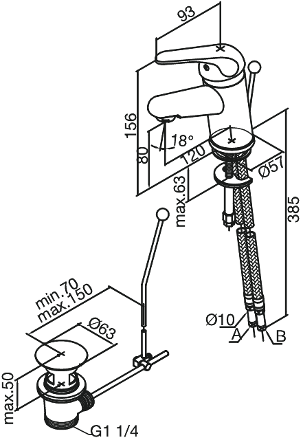 Apollo Plus Chrom Waschtischarmatur [https://damixa.de]