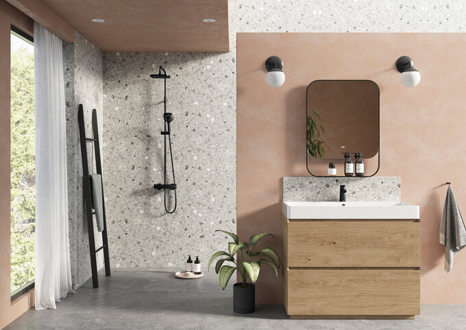 Pine Matt black Shower System [https://damixa.com]