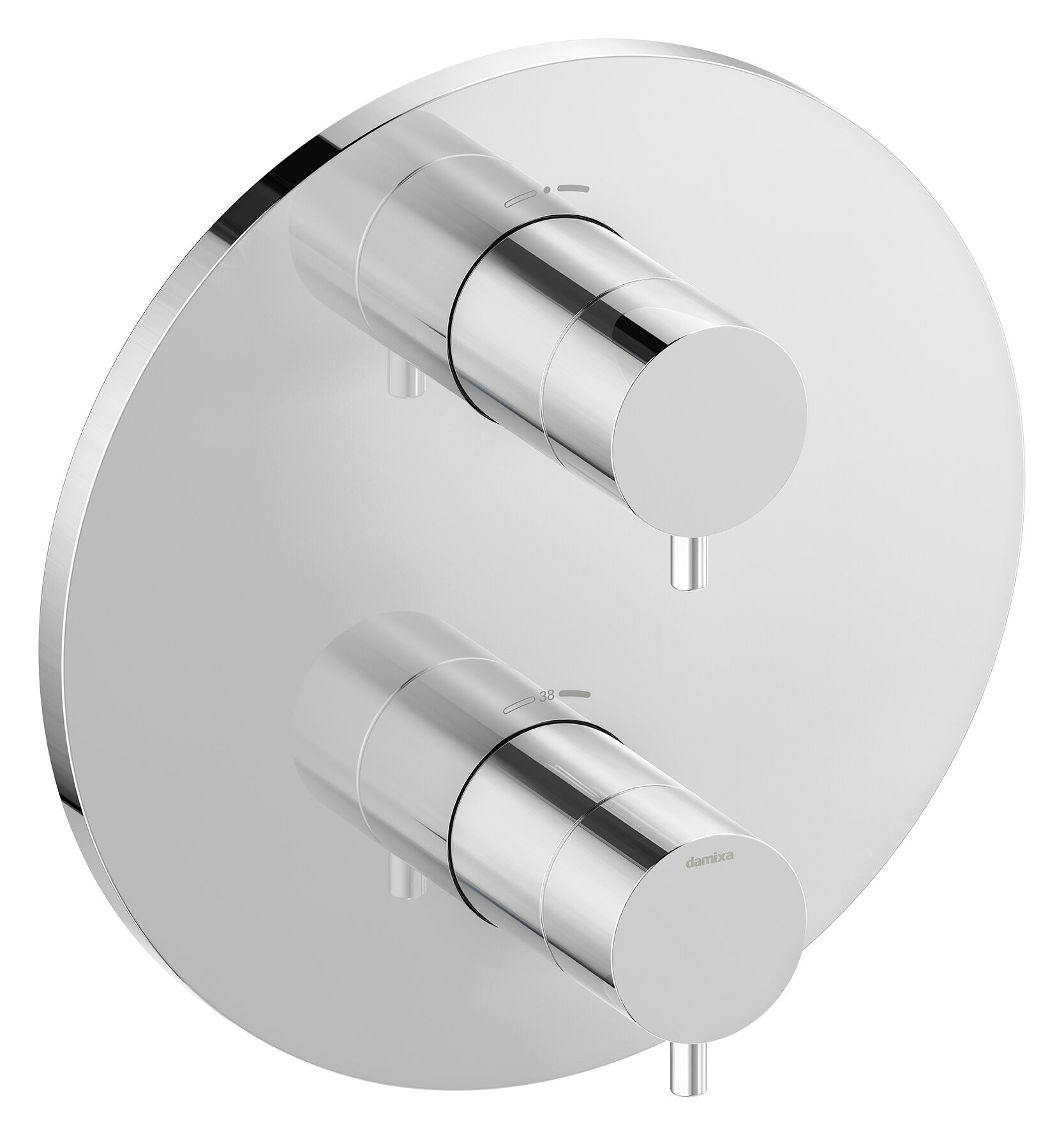 Inbouw Chromé Set de finition mural thermostatique [https://damixa.nl]