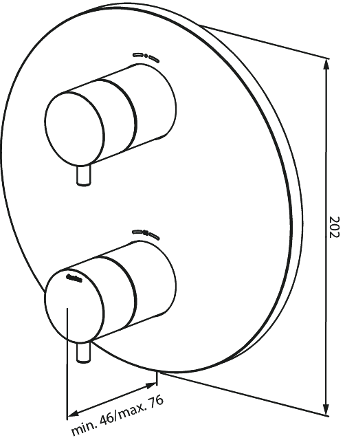 Inbouw Chroom Afbouwset inbouw thermostaat [https://damixa.nl]