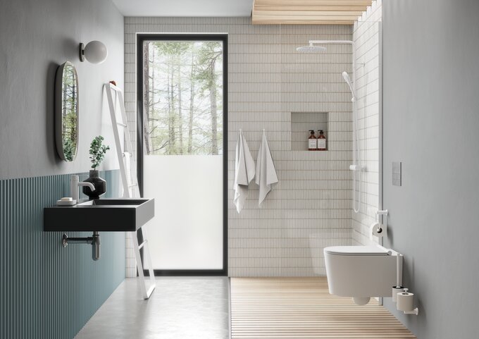 Silhouet Matt White Shower System [https://damixa.com]